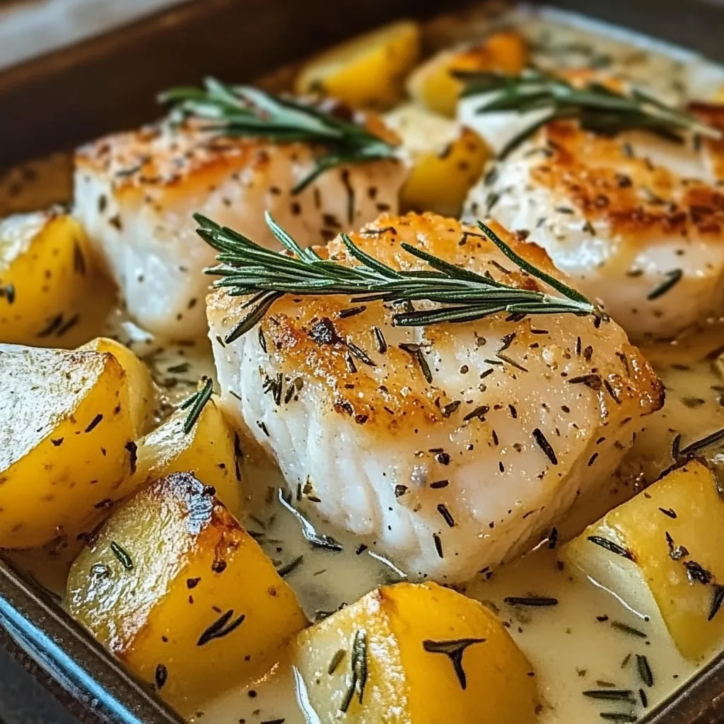 Rosemary Cream Sauce Cod & Potatoes: An Amazing Ultimate Recipe ...