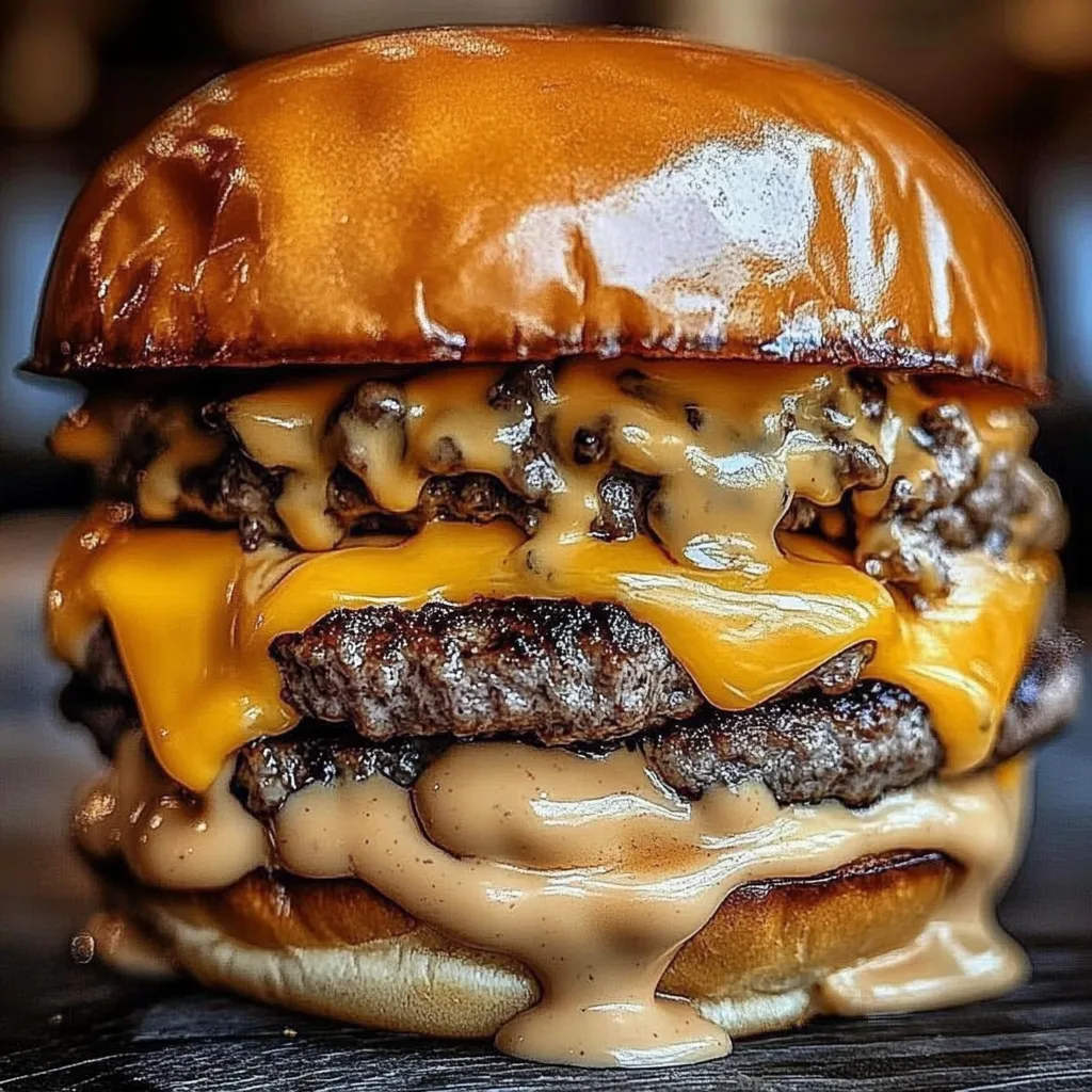 Double Cheesy Smash Burger with Special New York Sauce: An Incredible 7 ...